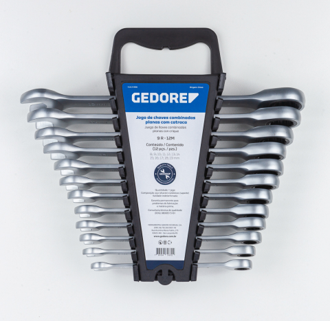 Jogo De Chaves Combinadas Planas Com Catraca Mm - Gedore - Catálogo de ...